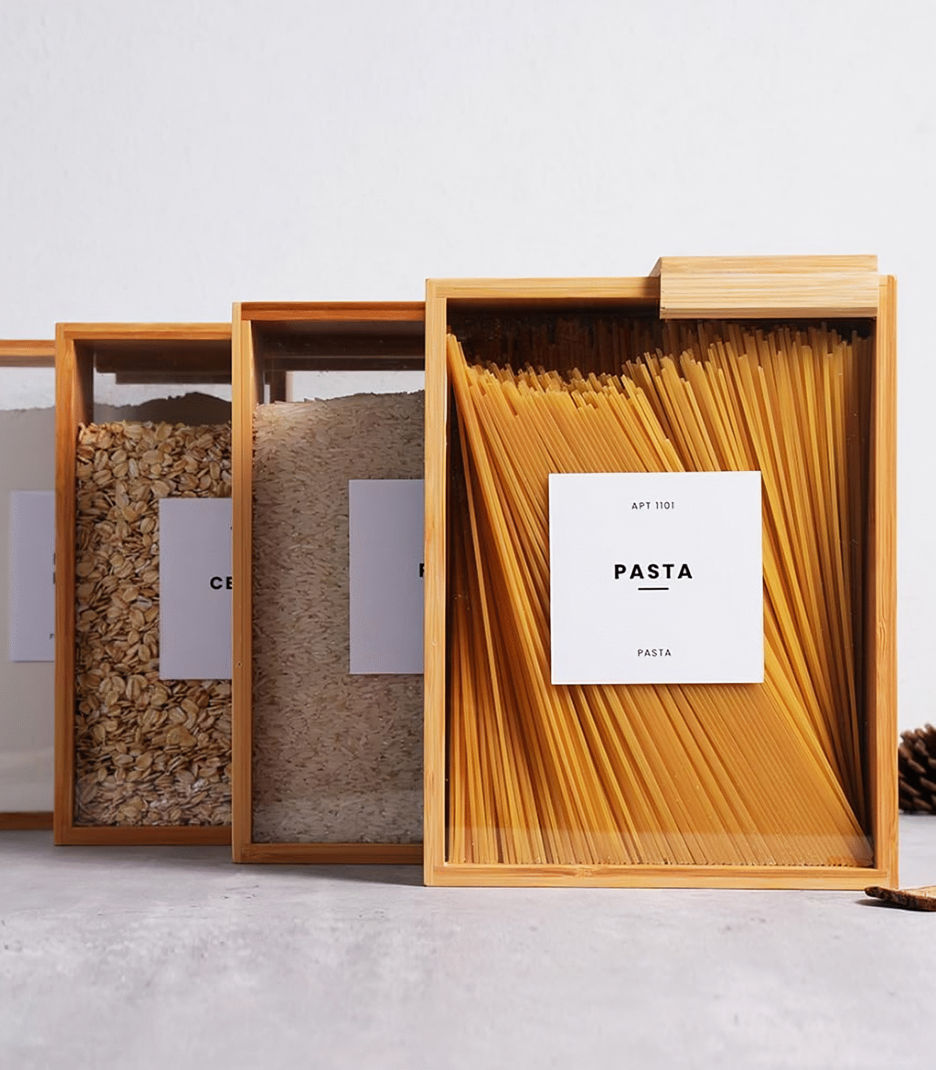 Food Storage Container – 3Kg Pantry Organizer with Sliding Lid - Forestra